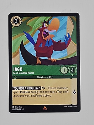 Lorcana Iago - Loud-Mouthed Parrot (80/216) The First Chapter NM | eBay