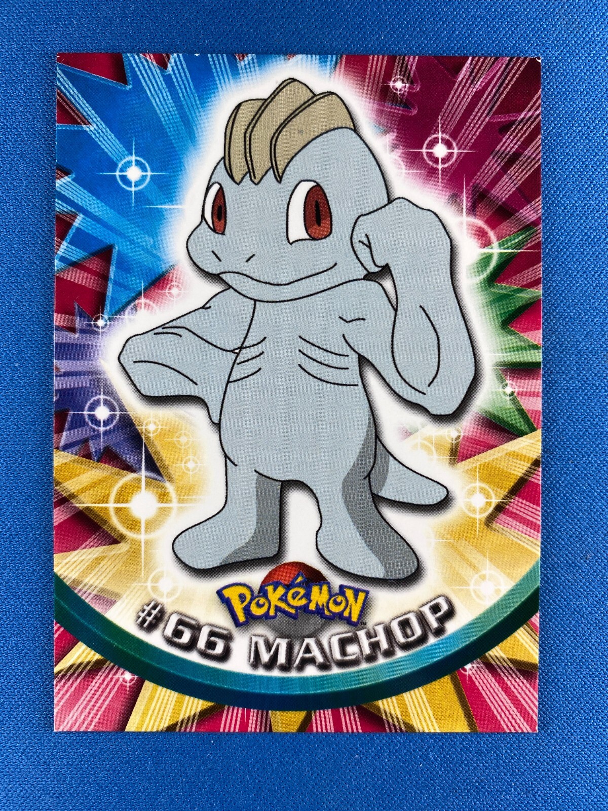 Pokemon #66 Machop 1999 TV Animation Edition Black Logo Topps | eBay