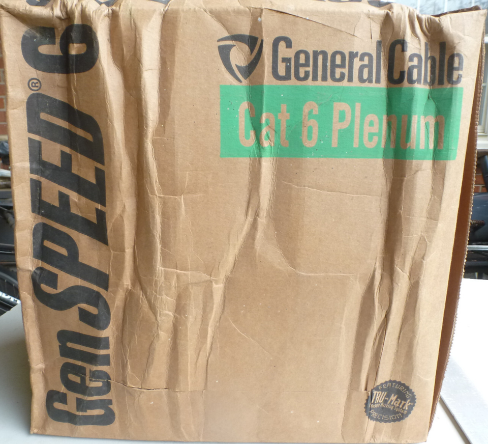 General GenSPEED Plenum Cat 6 Cable, CMP, 4pr23awg Solid pure copper ...