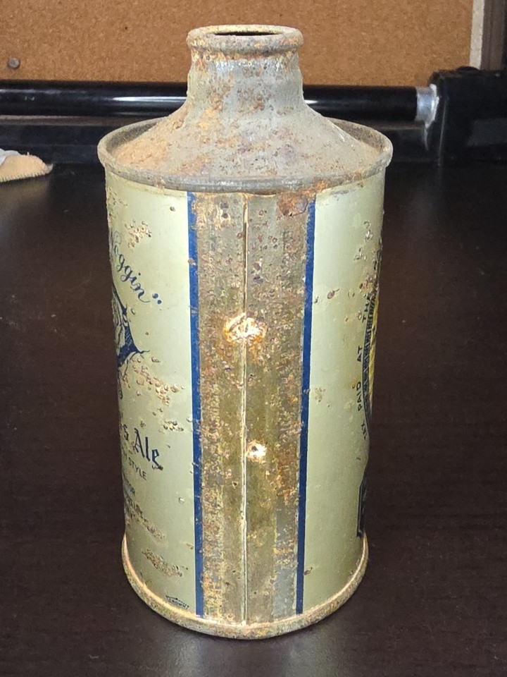 Schmidt's Cream Ale "Silver Noggin" J-spout Cone Top Beer Can, IRTP | eBay