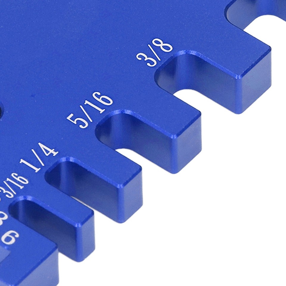 (Blue)Dovetail Jig Dovetail Jig Tenon Caliper Aluminum Metric Imperial ...