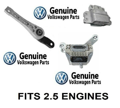 GENUINE OE VW RABBIT, JETTA w 2.5 ENGINE MOTOR TRANSMISSION MOUNT KIT 2 ...