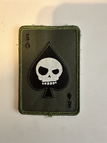 Triple Aught Design Death Card Ace of Spades Patch - Green - TAD Gear ...