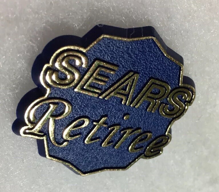 Vtg Sears Retiree Lapel Pin Department Store Pin back Advertising A186 ...