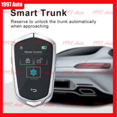 Touch Screen Smart LCD Remote Key Fob for All Car Models with Engine ...