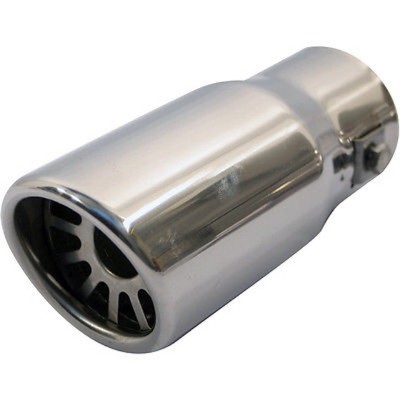 CHROME EXHAUST TAILPIPE TAIL PIPE TRIM END TIP MUFFLER FINISHER COVER ...