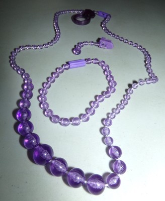 Pretty Pretty Princess Jewelry Dress-Up Parts Purple Ear Ring Necklace ...