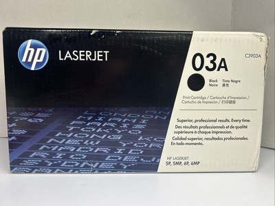 NEW Genuine HP 03A C3903A Black Toner Print Cartridge for LaserJet 5P ...