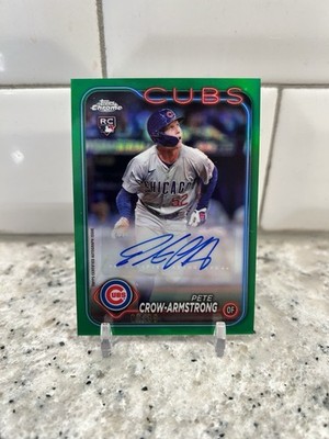 2024 Topps Chrome Update Pete Crow-Armstrong Green Refractor Rookie ...