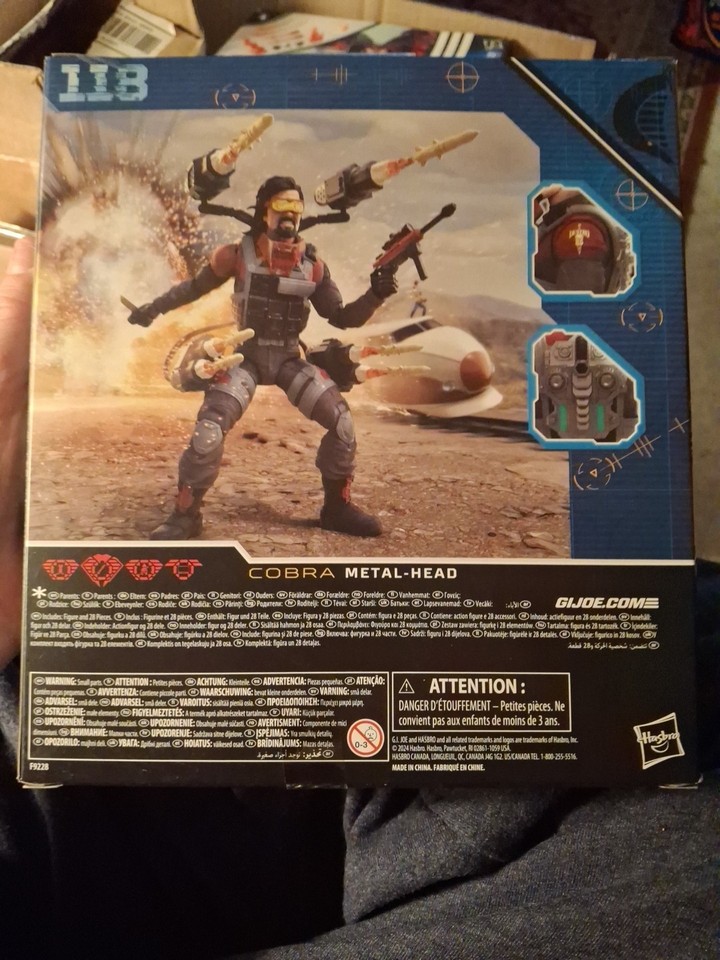 GI Joe Classified Metal Head Iron Grenadier Deluxe Cobra Action Figure ...