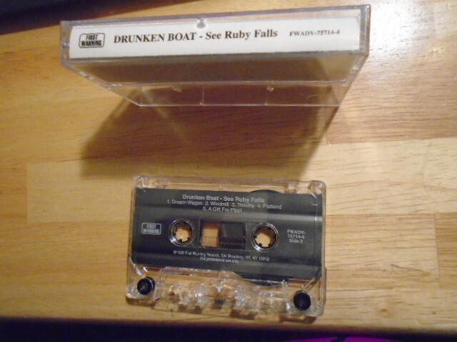 RARE PROMO Drunken Boat CASSETTE TAPE See Ruby Falls 1992 Hugo Largo ...