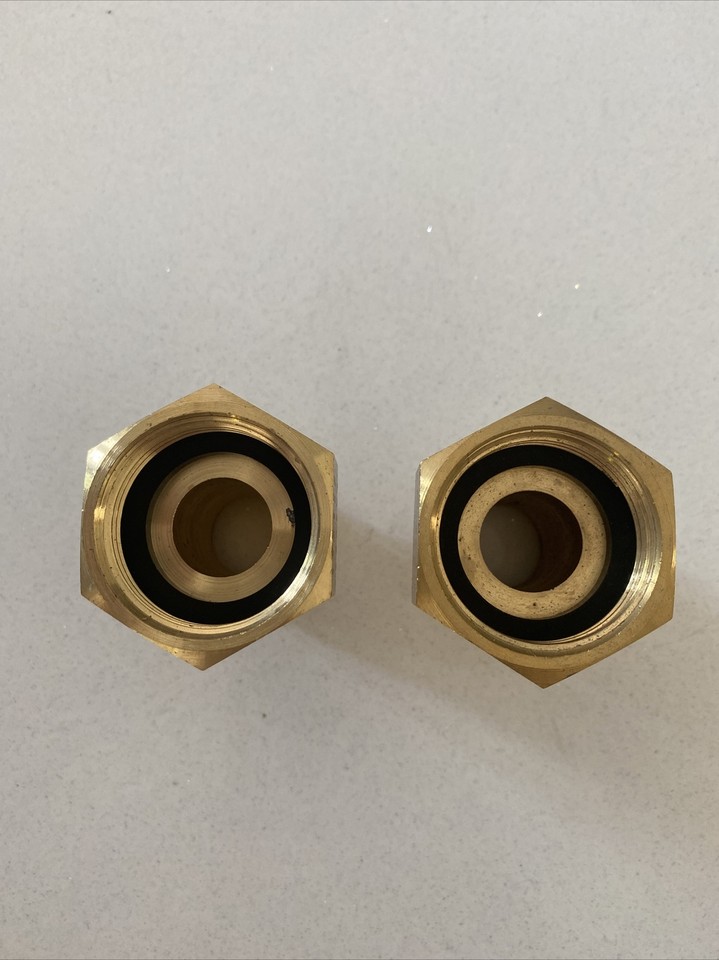 2x Gas Meter Adaptor Grooved 1" BS 746 F x 3/4" BS 746 M | eBay UK
