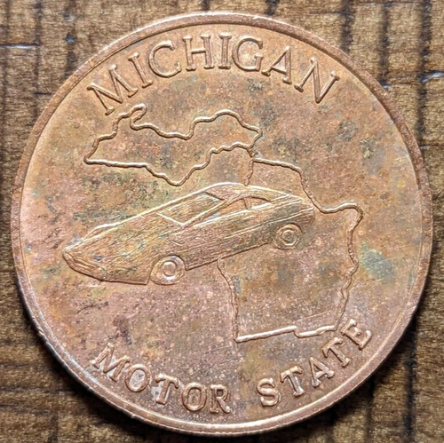 1837 Lansing, Michigan Wolverine State Apple Blossom Flower Shell Gas ...