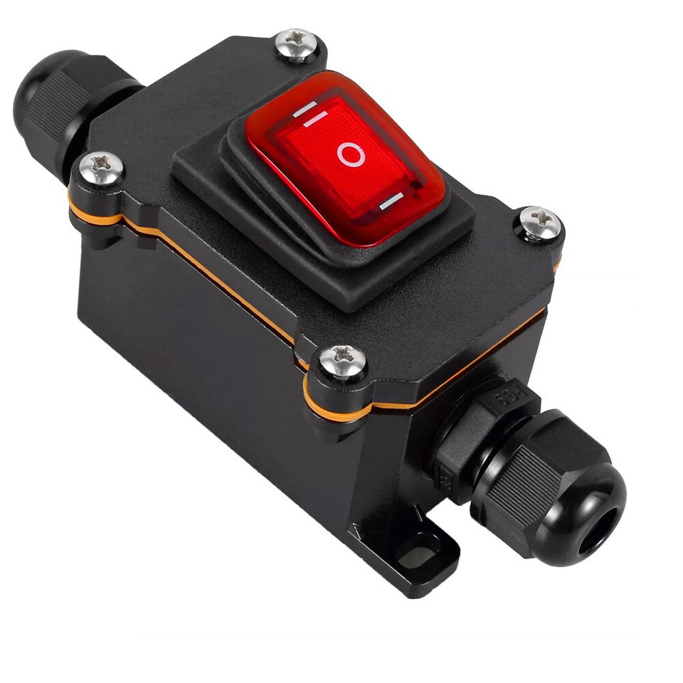 ON-OFF-ON 30A 220V Inline Switch Waterproof Inline Cord Switch IP65 ...