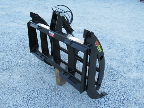 48" Compact Tractor Root Rake Clam Grapple Attachment Skid Steer Quick ...