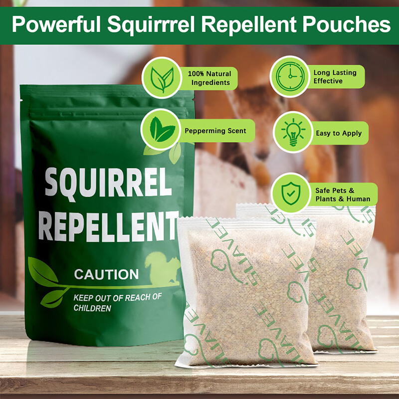 8-Squirrel Repellent, Chipmunk Repellent, Squirrel Deterrent | eBay