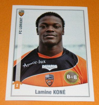 193 LAMINE KONE FC LORIENT MOUSTOIR MERLUS PANINI FOOT 2011 FOOTBALL ...