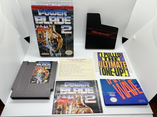 Power Blade 2 NES CIB Nintendo Complete Reg Card Poster Inserts Rare ...