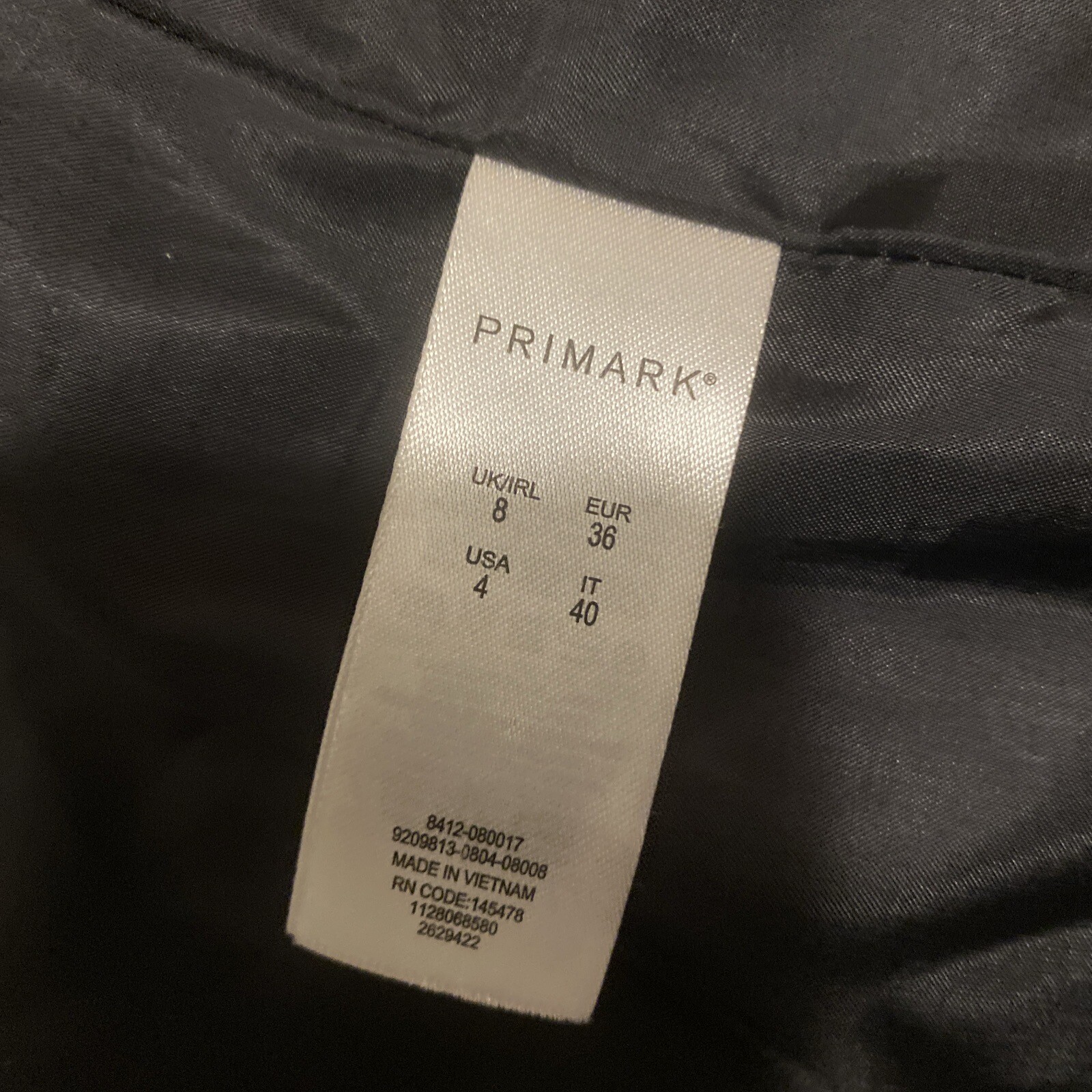 Primark Ladies Black Coat/jacket Size 8 | eBay UK
