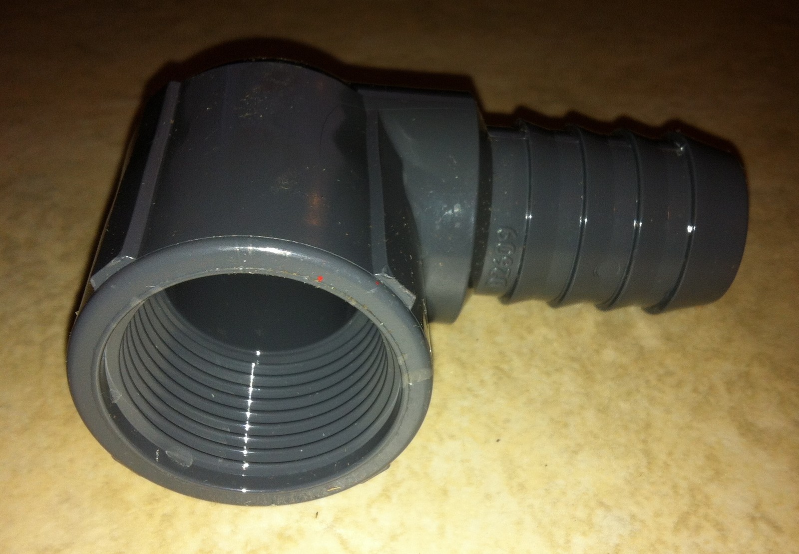 1" Female NPT x Barb Barbed Insert Poly Water Well Pipe Adapter Elbow ...