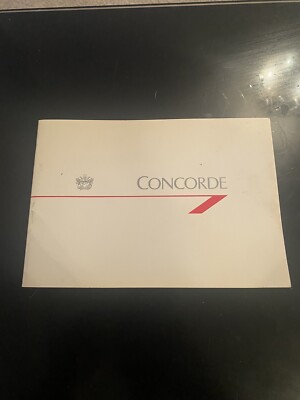 British Airways Concorde Small Inflight Passenger Brochure 1980s FREE ...