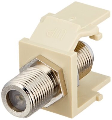 C2G 3814 SNAP-IN F-TYPE F/F KEYSTONE INSERT MODULE - IVORY | eBay