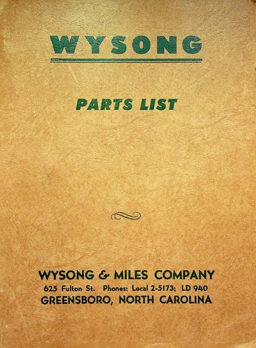 Foot Power Squaring Shear Operator Instruction Manual Fits Wysong No ...
