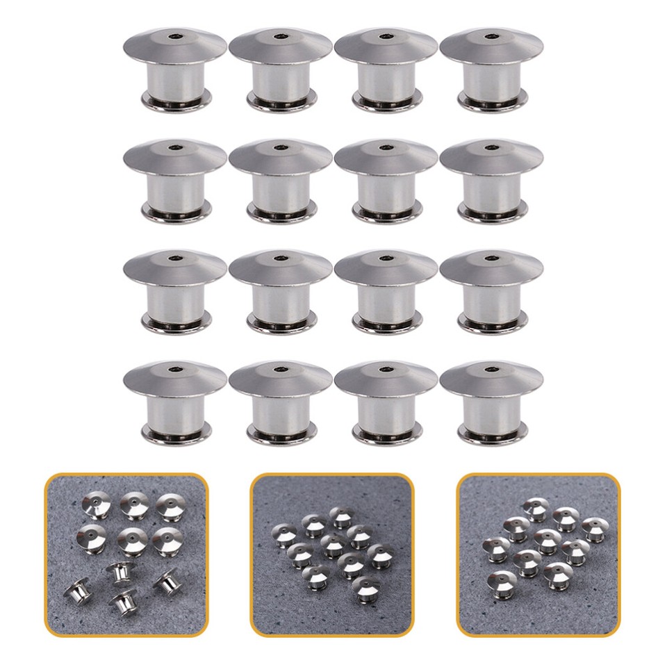 22 Pcs Clasp Keepers Pin Backs Brooch Buckle Backing Backings Locking ...