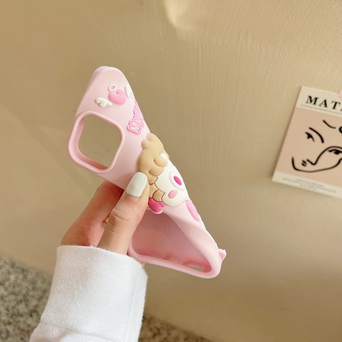 My Girl&Cute Bear Rubber Cell Phone Case Cover for iPhone 11 12 13 14 ...