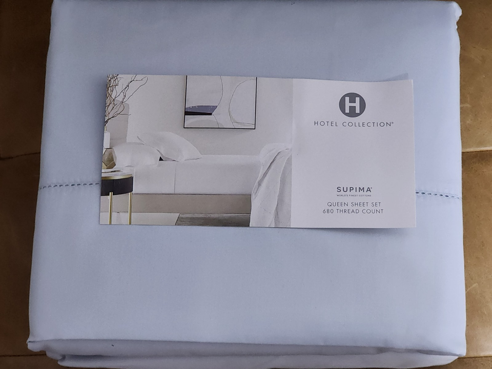 Hotel Collection Supima Cotton 680 tc Queen sheet set $380 Aleutian ...