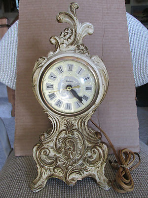 Original Paint Working 1950's Electric United Clock Model 82 Ornate Art ...