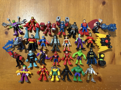 Marvel DC Comics Imaginext Playskool Heroes Action Figures Spider-Man ...