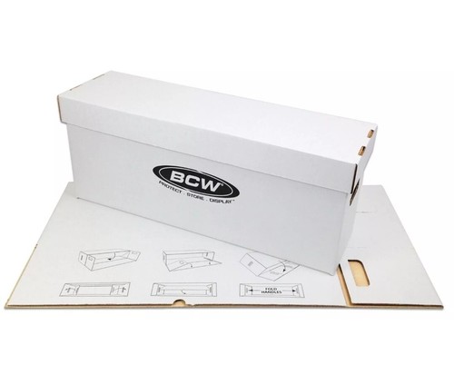 Lot Of 5 Boxes - BCW Long Comic Book Storage Box - Holds Up To 200 ...