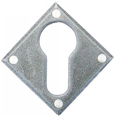 Antique Pewter Diamond Shaped Euro Escutcheon Key Hole Cover | eBay UK