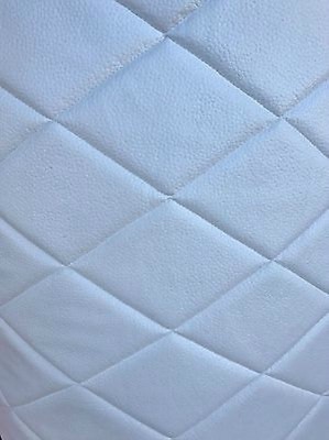 Vinyl Leather Faux vinyl White 6"x4" Diamond headliner headboard fabric ...