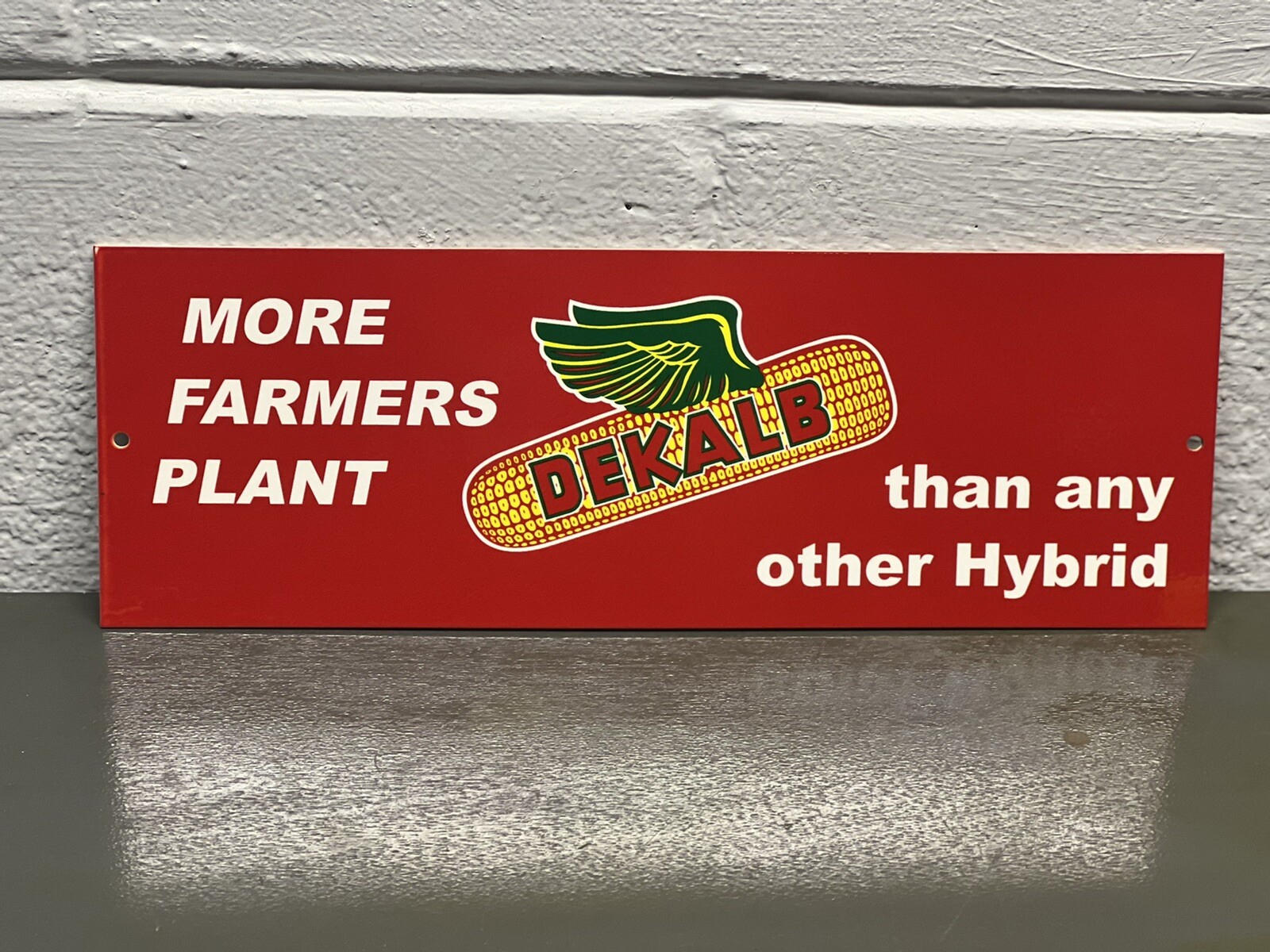 Dekalb Thick Metal Sign Farm Seed Feed Corn Hybrid Plant Agriculture ...