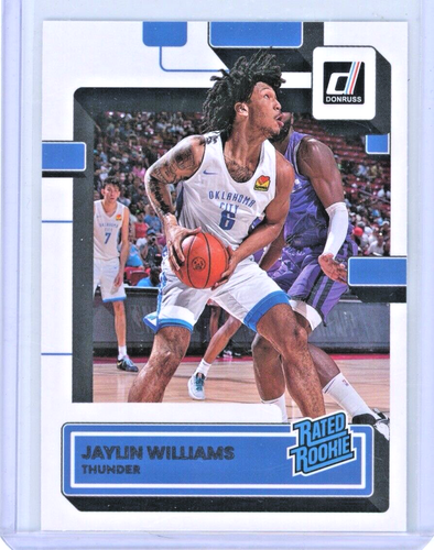 2022-23 Donruss #241 Jaylin Williams RR Rookie Card Oklahoma City ...