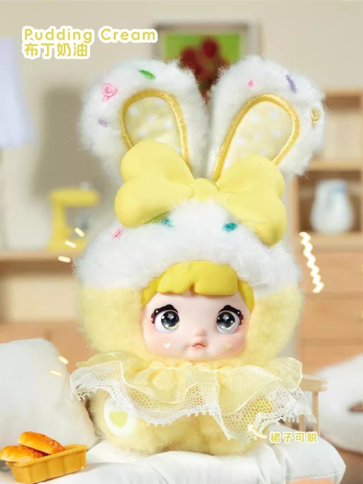 Authentic Nommi Baby V2 Sweetheart Bunny Series Plush Confirmed Figure ...