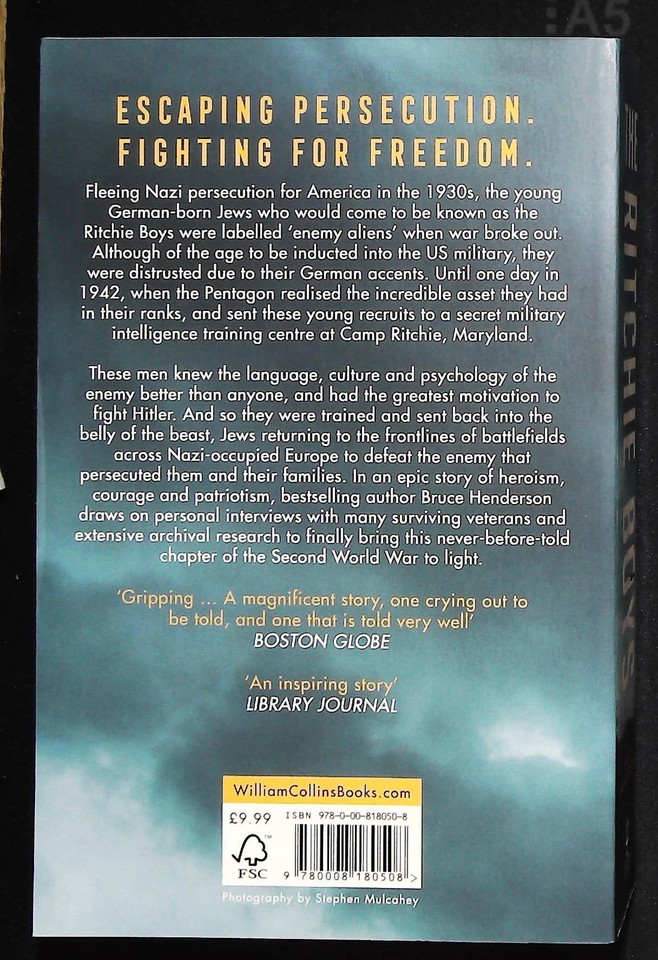 The Ritchie Boys The Jews Who Escaped the Nazis and Returned to Fight ...