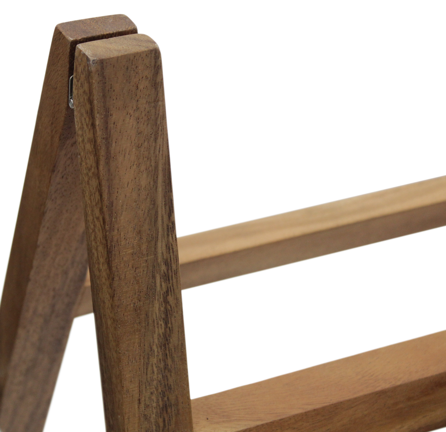 Acacia Wood Food Display Stand Ladder Style 2 Levels Sushi Meats Veg ...