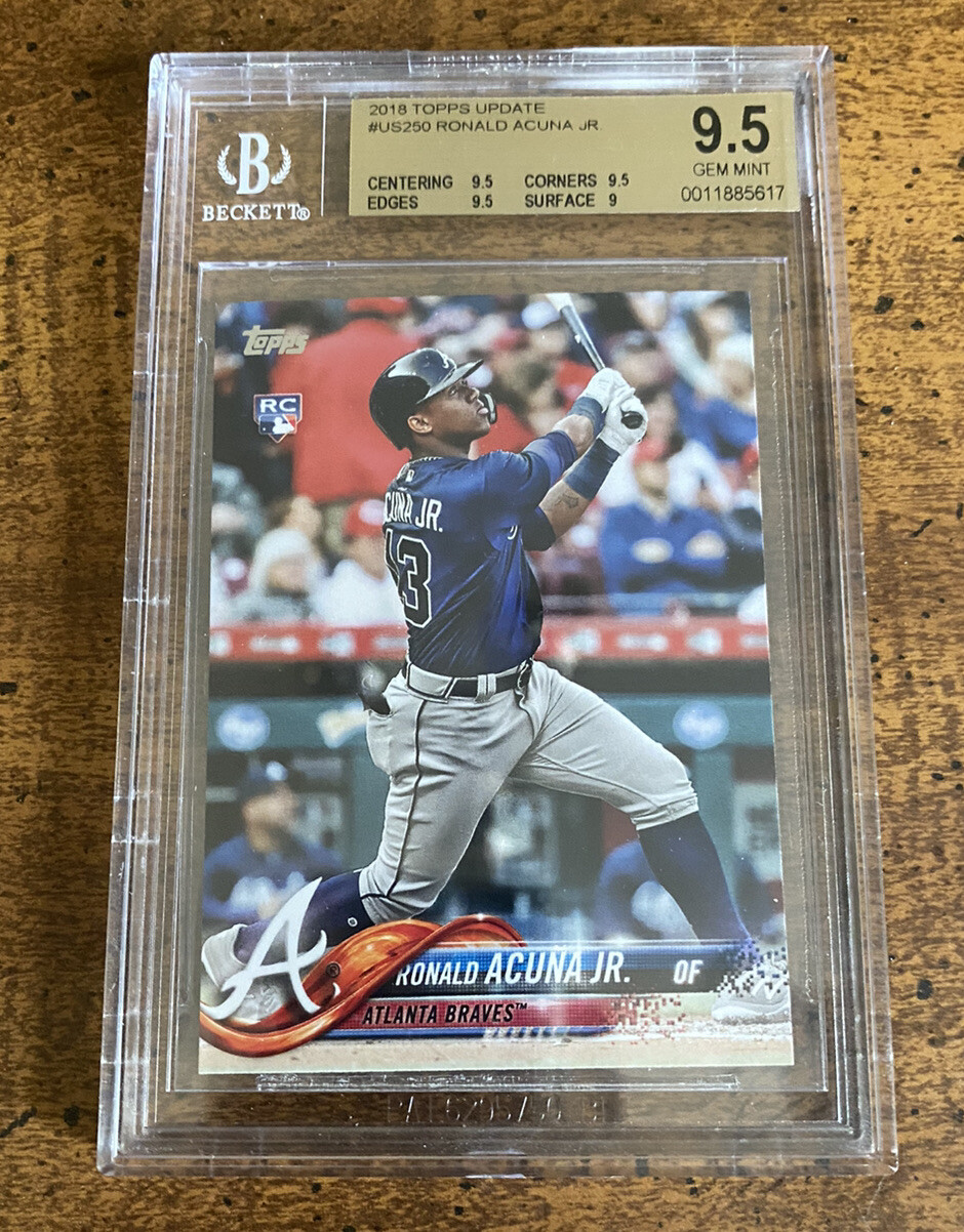 2018 Topps Update #250 Ronald Acuna Jr. RC Rookie BGS 9.5 (PSA 10 Cross ...