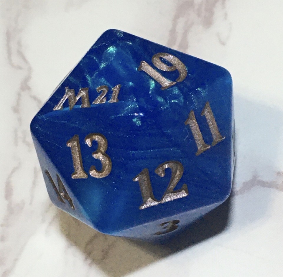 OVERSIZED MTG D20 Spindown Life Counter Dice - M21 CORE SET | eBay