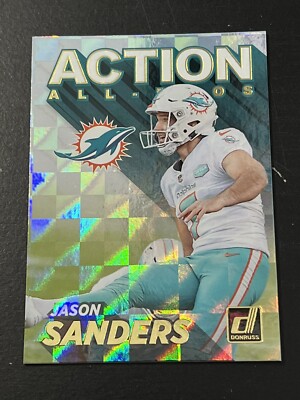Jason Sanders 2021 Panini Donruss Football Action All Pros Insert #AP10 ...
