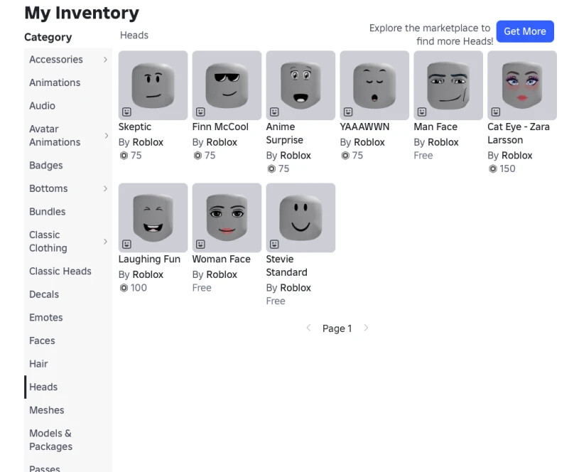 2011 | STACKED ROBLOX | OG | RARE OFFSALES, OFFSALE FACES, COMBAT ...