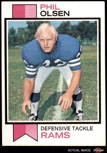 1973 Topps #14 Phil Olsen Rams RC Utah St 8 - NM/MT | eBay