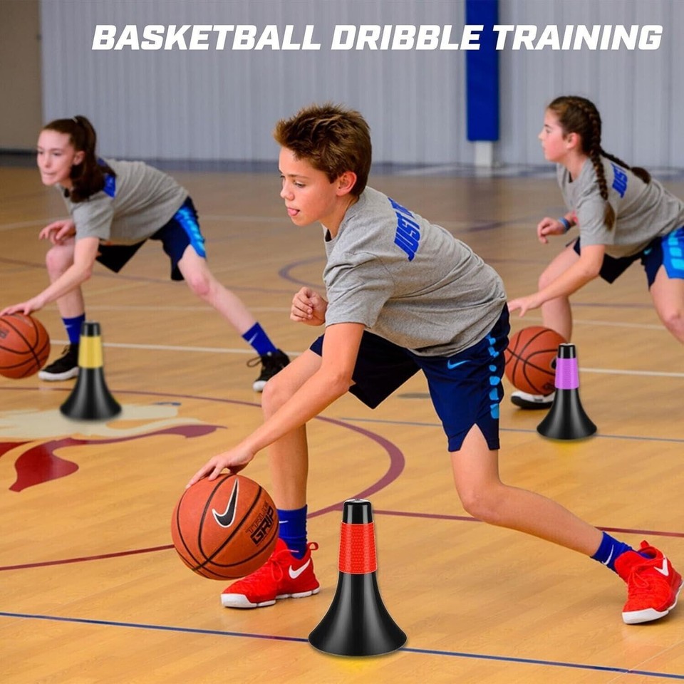 AKA SPORTS GEAR Rip Cone Set, Agility Training Sport Cone (12 Cones 6 ...