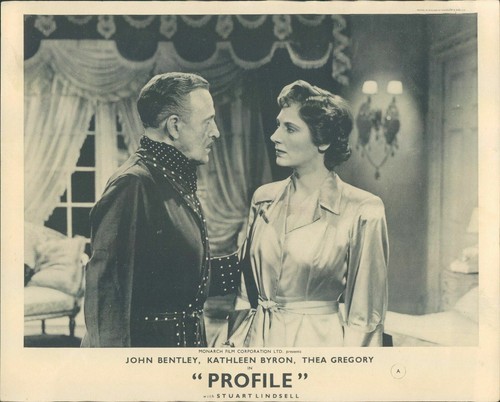 PROFILE ORIGINAL 1954 LOBBY CARD THEA GREGORY IN GOWN | eBay