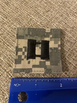 US Army Captain CPT O-3 Rank ACU Hook / Loop Pattern Military Patch ...