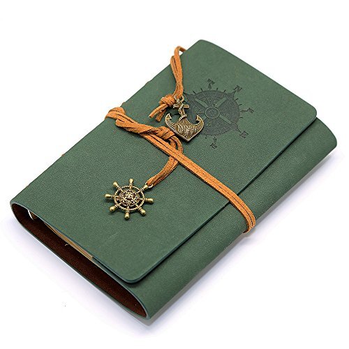 Refillable Leather Writing Journal Spiral Vintage Travel Diary, | eBay