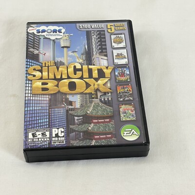 The Sim City Box PC DVD-ROM Software 5 Video Games EA Windows rush hour simcity 14633190731| eBay